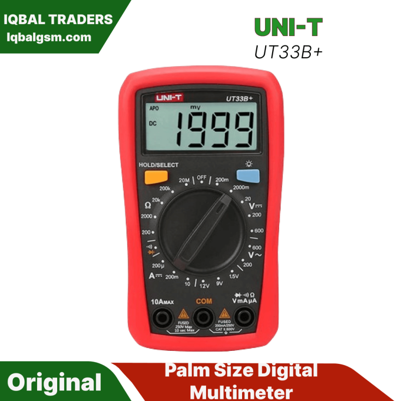 UNI-T UT33B+ Palm Size Digital Multimeter - Iqbal Trader